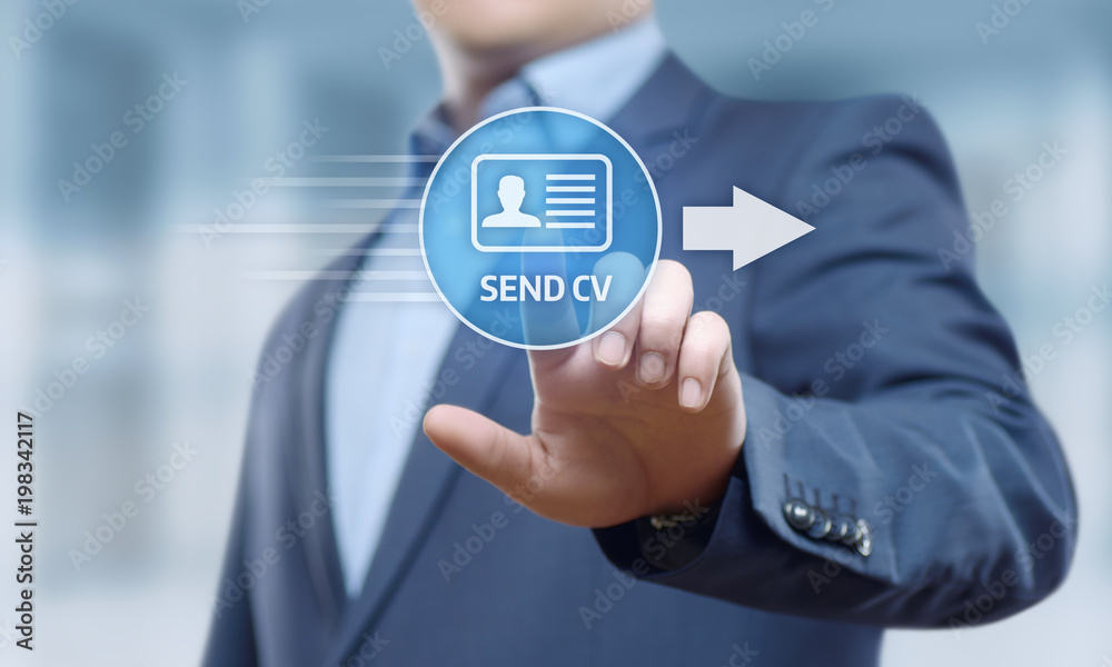 Send Cv Curriculum vitae Job Search Resume Business Internet Concept ...