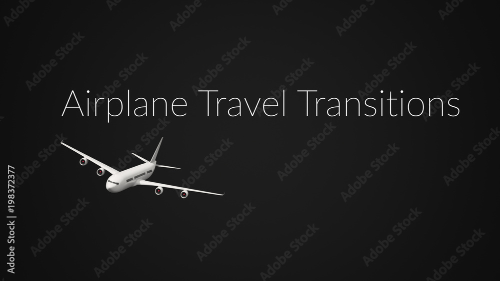 3D Airplane Transitions Stock Template | Adobe Stock