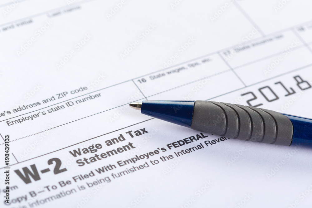 Tax forms, close up Stock Photo | Adobe Stock