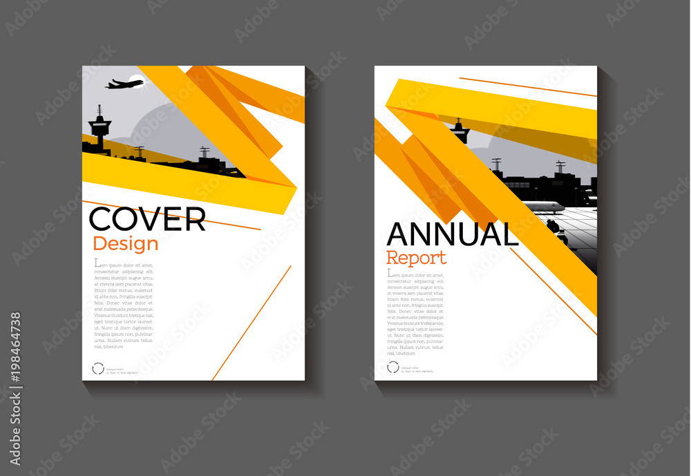 yellow layout abstract background modern cover design modern book cover ...