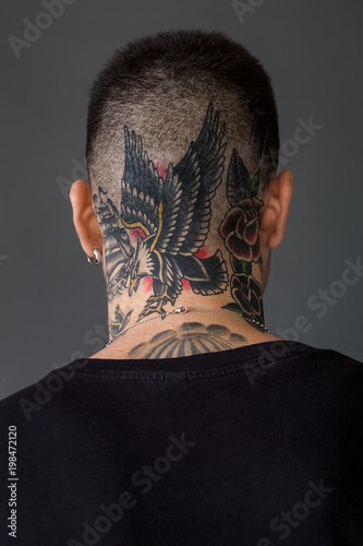 Eagle Tattoo On Back For Men