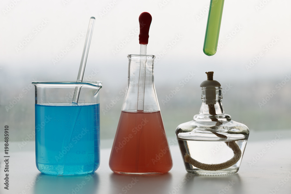 Biochemistry experiment scene Stock Photo | Adobe Stock