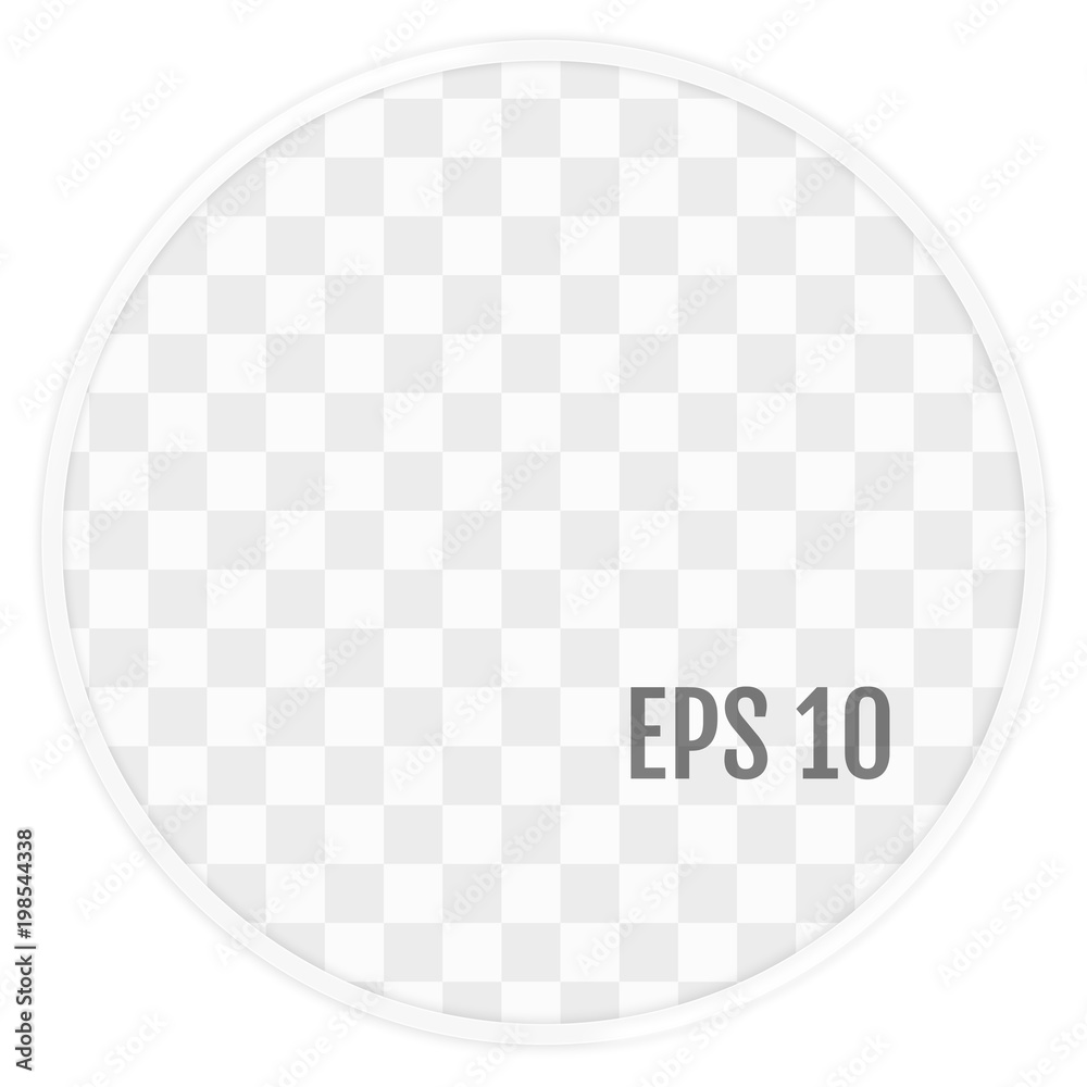 3D picture round frame design. Realistic Round frame. Design Template ...