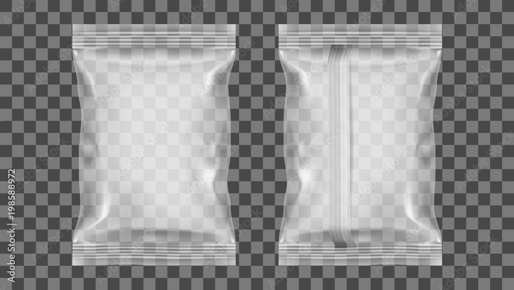 Transparent Packaging For Snacks, Chips, Sugar, Spices, Or Other Food ...