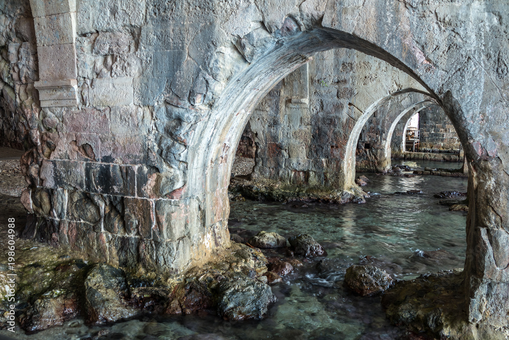 Inside the medieval shipyard Tersane (Alanya, Turkey) Seljuks, 13th ...