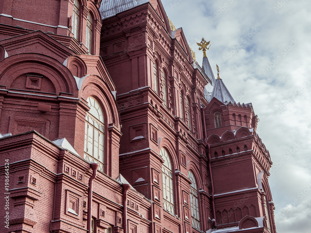 red brick architecture in the europe facade Stock Photo | Adobe Stock