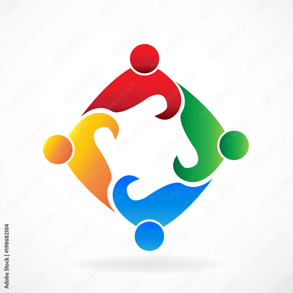 Teamwork people social media logo icon vector could be represent ...