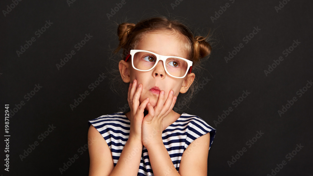 Confused Little Girl Face