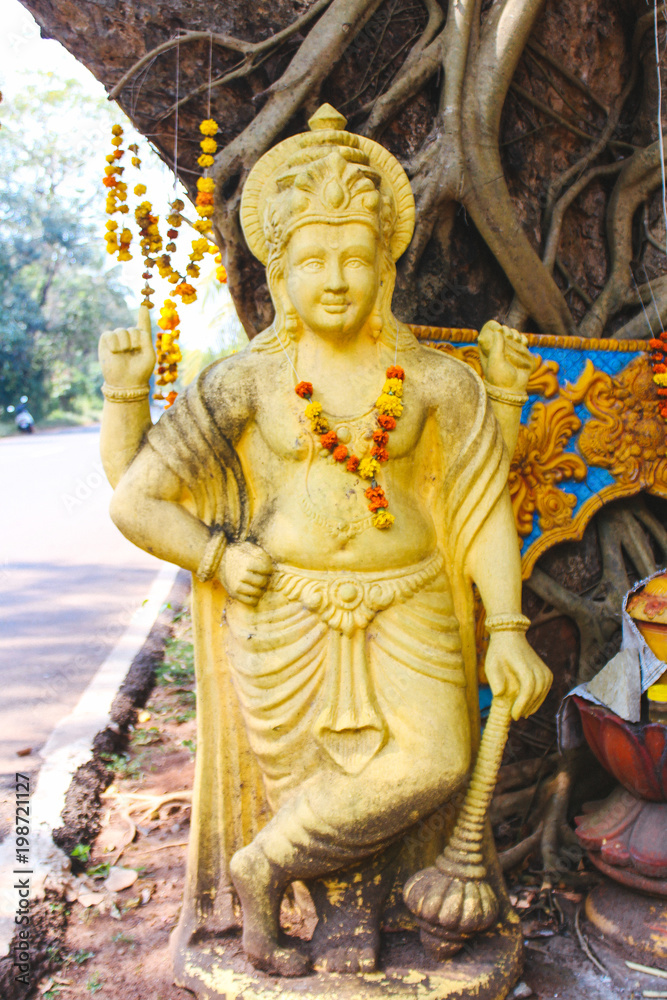 Photo & Art Print hindu god lord vishnu statue in India. Goa, Viktoria