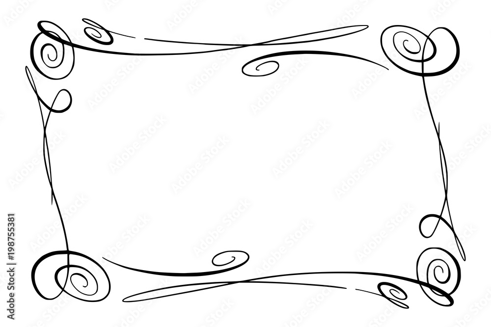 Swirl Text Box Border