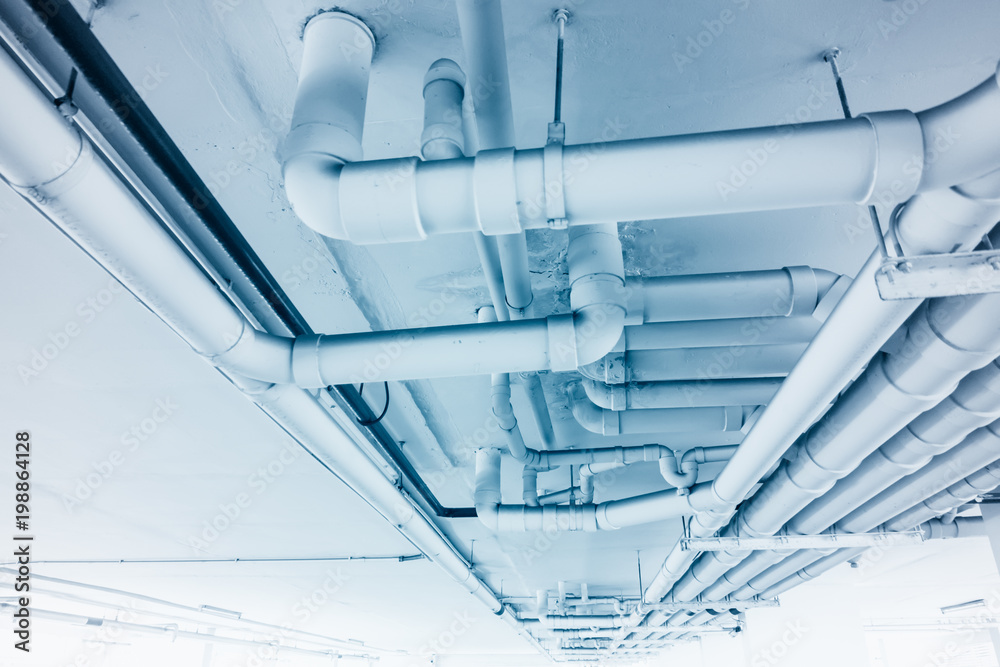 Building Pipe of clean and waste water transport system pipe line ...