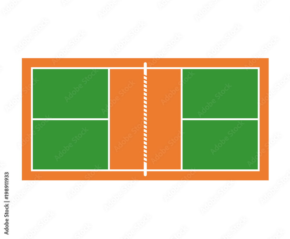 Pickleball courtl illustration Stock Vector | Adobe Stock