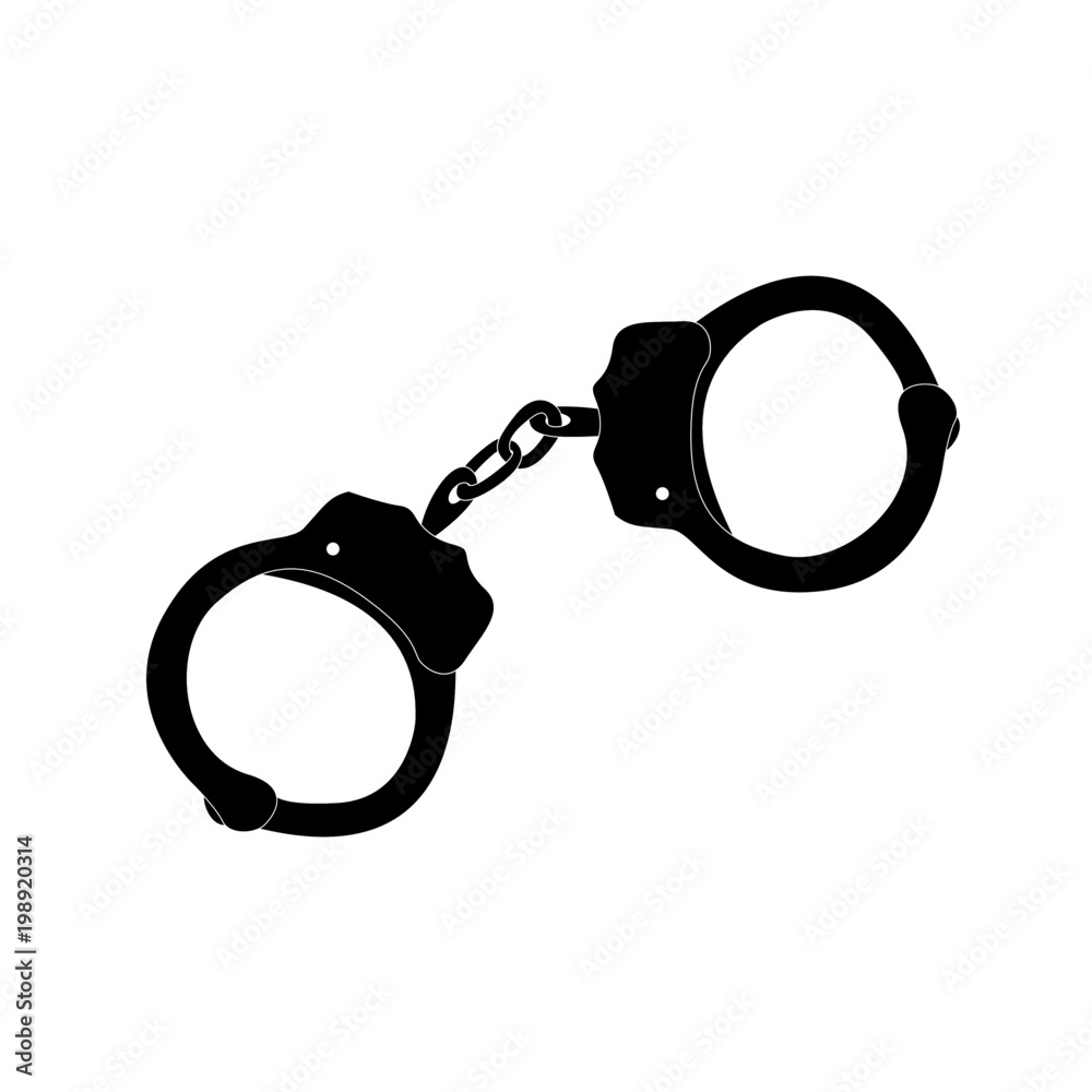 Handcuffs illustration. Vector Stock Vector | Adobe Stock