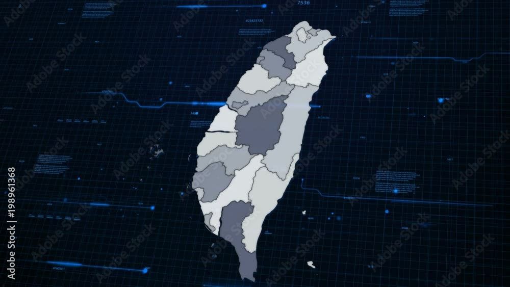 Taiwan Network Map 素材庫影片 | Adobe Stock