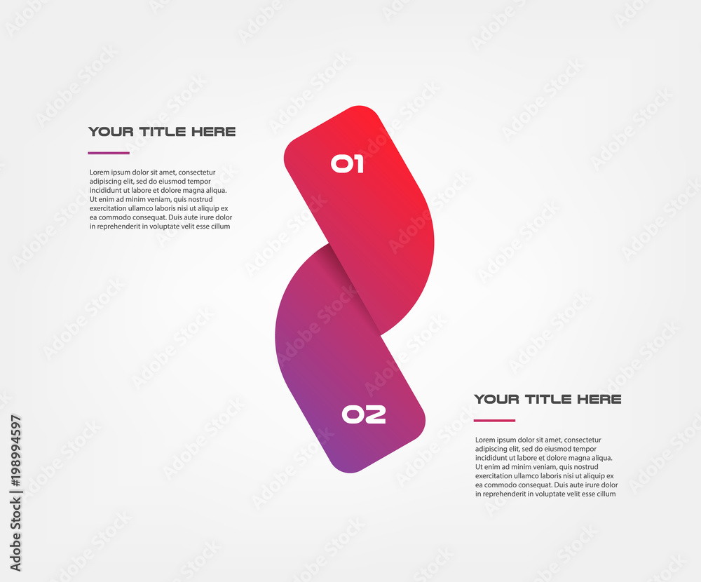 Ribbon-Snake icons timelines, gradient infographics. Some of chart ...