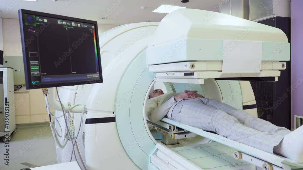 Technical review of person with magnet for x-ray prognosis injury ...
