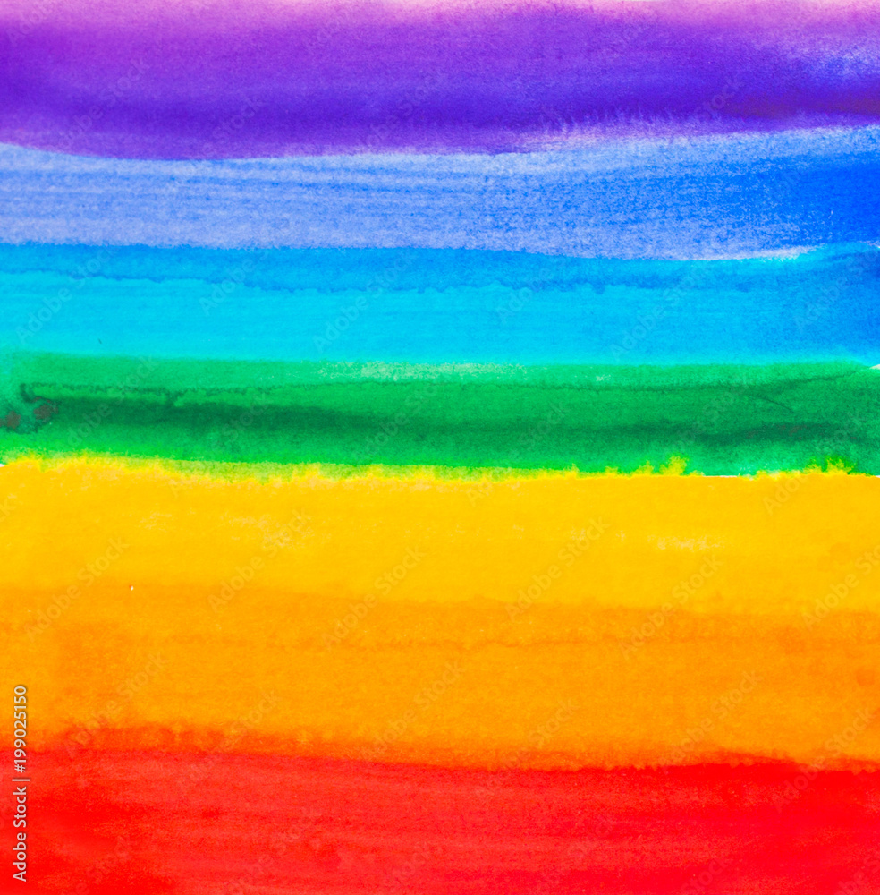rainbow spectrum watercolor paint splash background . illustration for ...