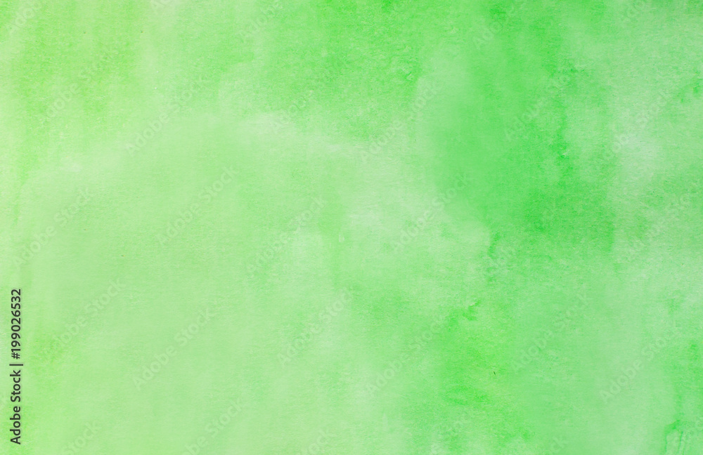green watercolor gradient color background. hand draw illustration ...