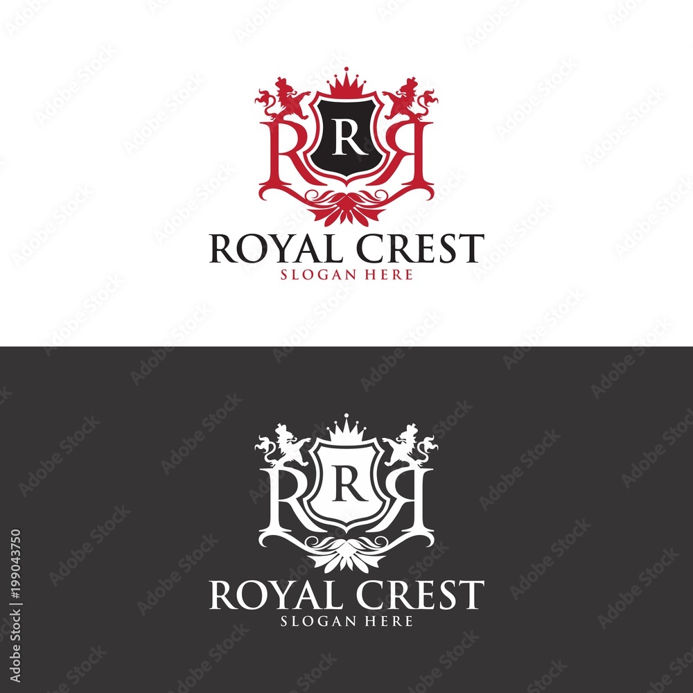 Royal Crest Logo in vector Stock Vector | Adobe Stock