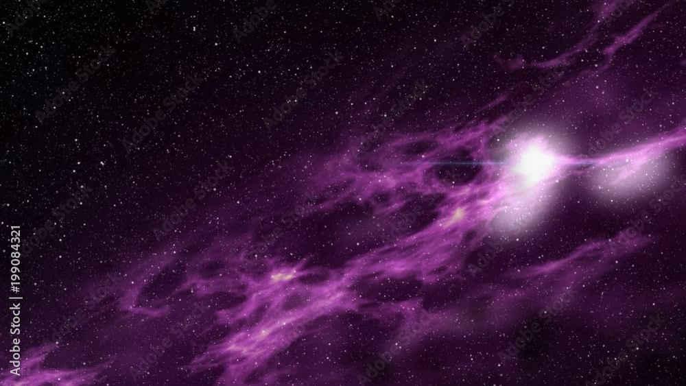 Animation Galaxy background, Zoom out nebula abstract background, A ...