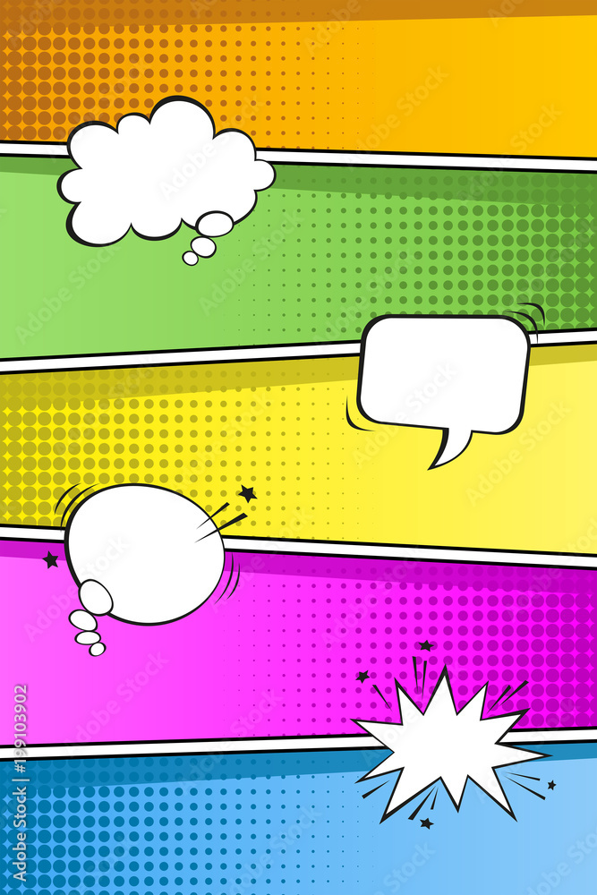 Colorful pop art retro background Stock Vector | Adobe Stock