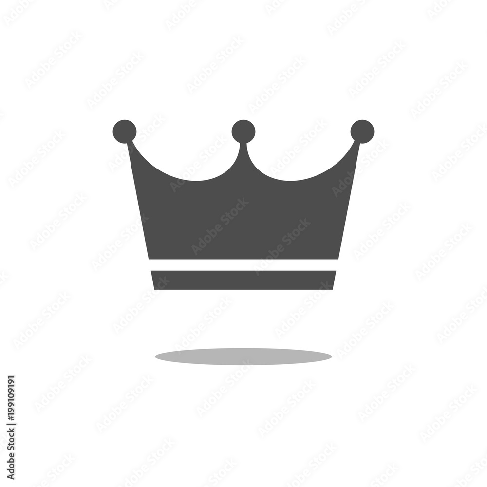 Crown Icon in trendy flat style isolated on white background. Crown ...