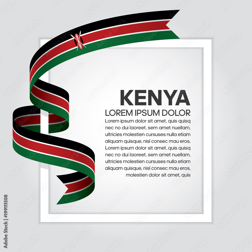Kenya flag background Stock Vector | Adobe Stock