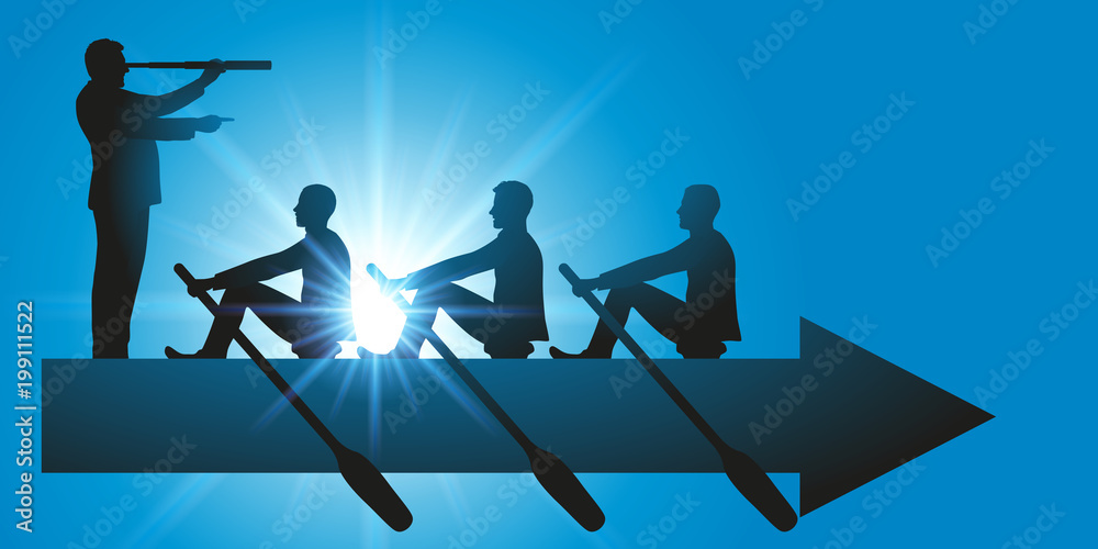 leadership - direction - équipe - concept - entreprise - flèche ...