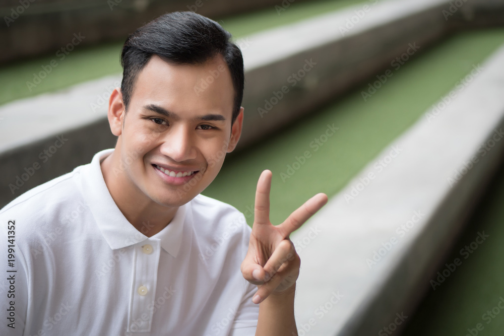 Two Fingers Pointing Up