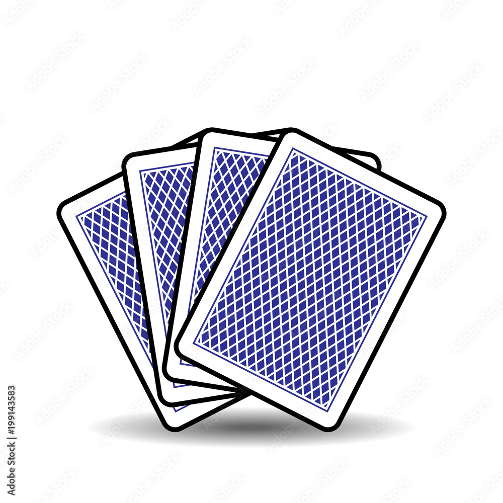Four cards vector illustration Stock Vector | Adobe Stock