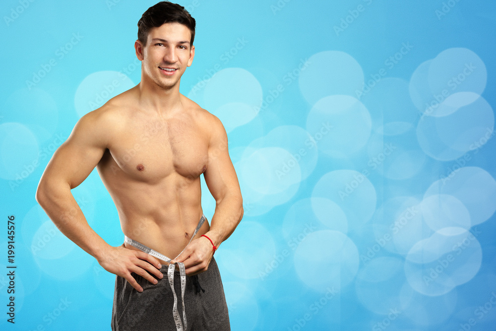 Portrait of a well built shirtless muscular male model Stock Photo ...
