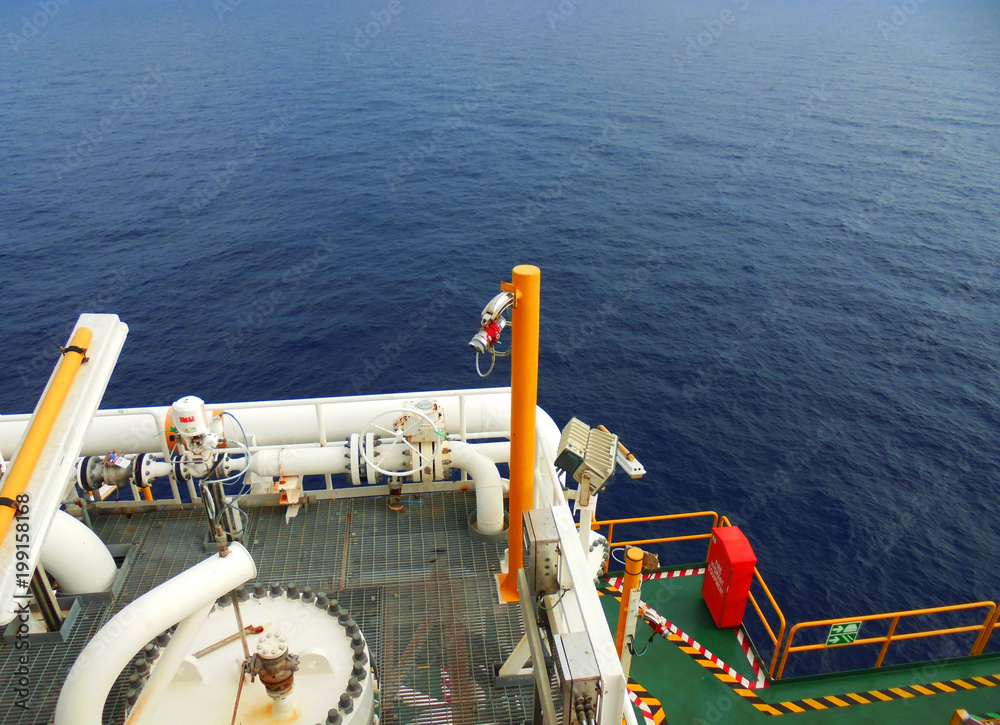 Station of flame detector UV and IR type installed at hazard area of ...