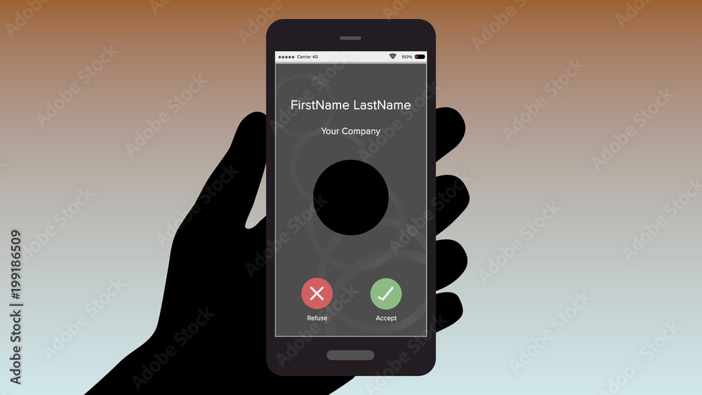 Incoming Call Title Stock Template | Adobe Stock