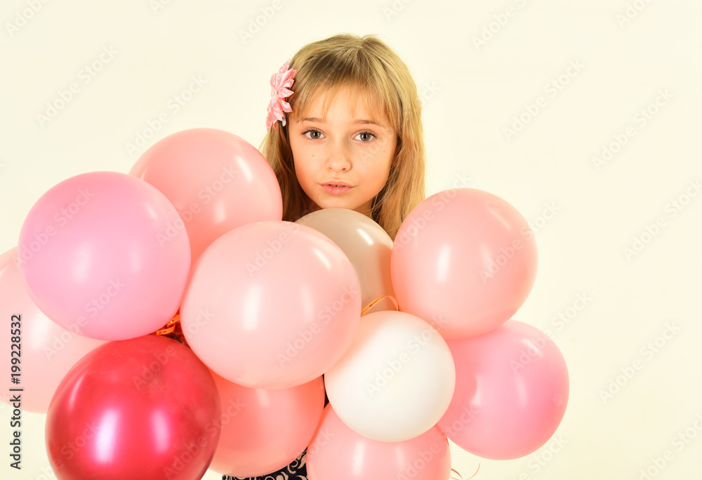 Foto Stock Beauty and fashion, punchy pastels. Little girl with ...