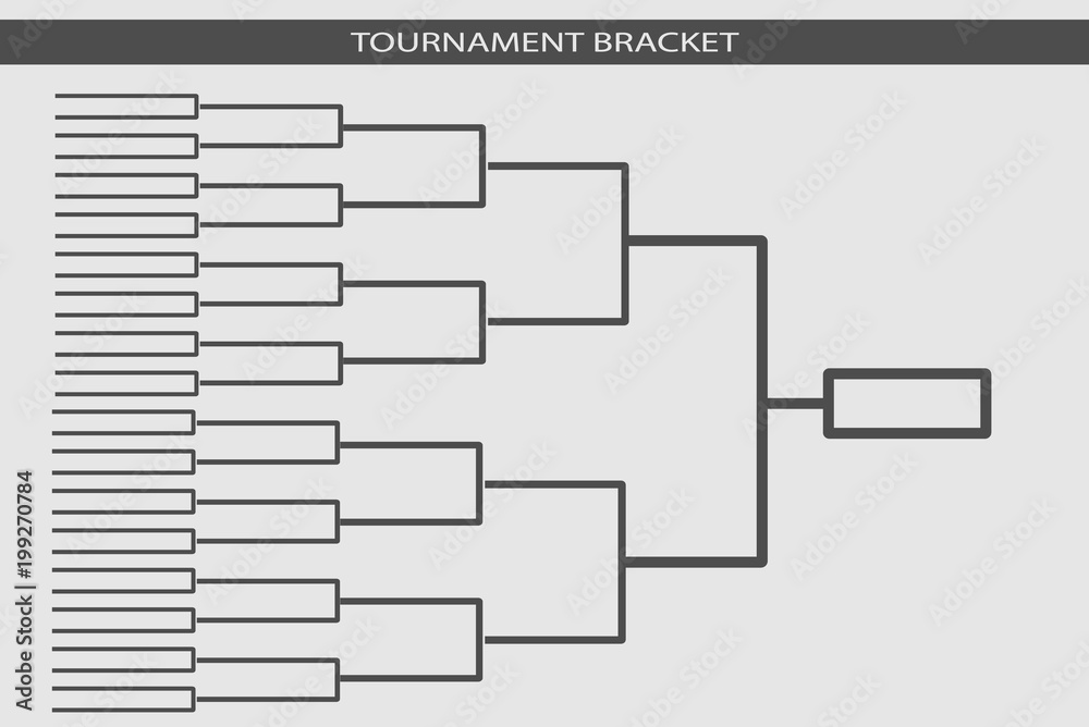 Tournament bracket vector. Championship template. Stock Vector | Adobe ...