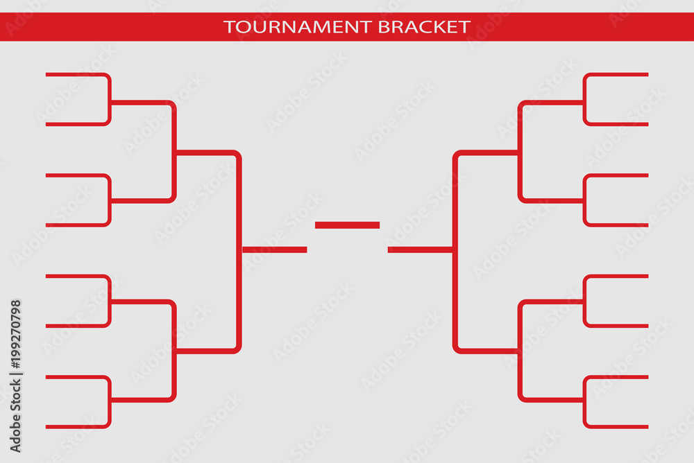 Tournament bracket vector. Championship template. Stock Vector | Adobe ...