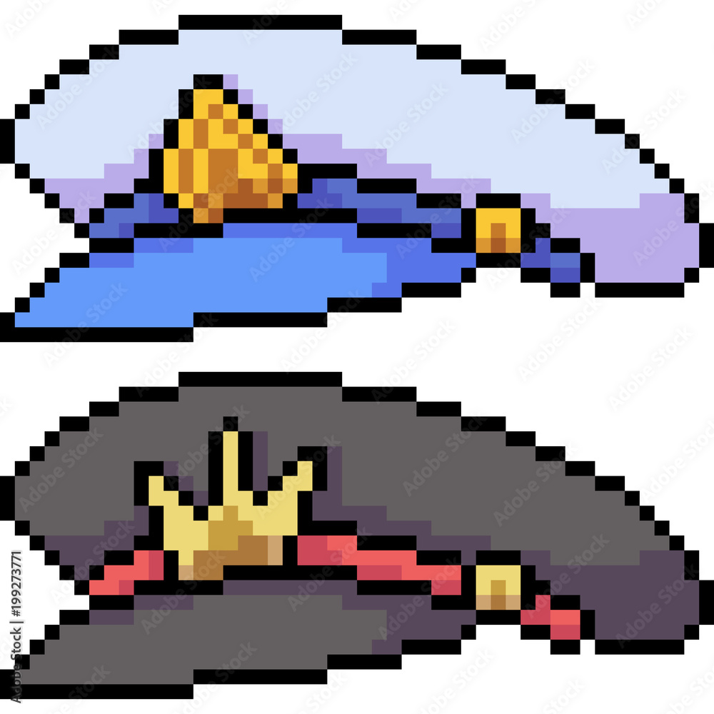 vector pixel art beret cap Stock Vector | Adobe Stock