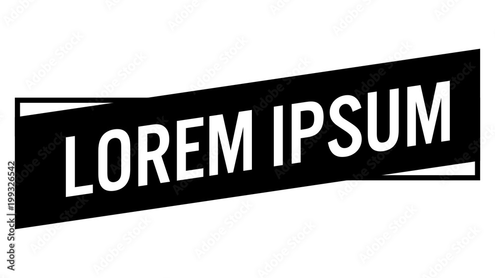 Angled Ripple Banner Title Stock Template | Adobe Stock