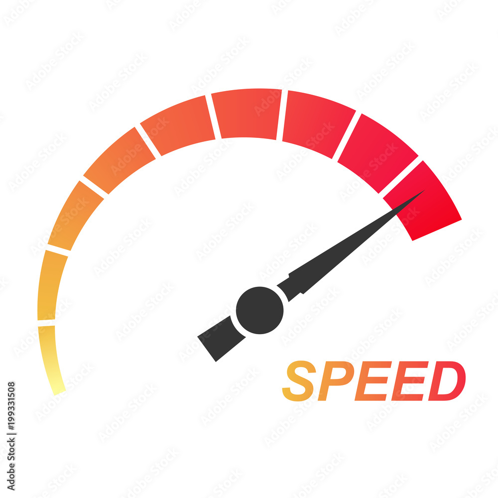 Speed, vector logo racing event, with the main elements of the ...