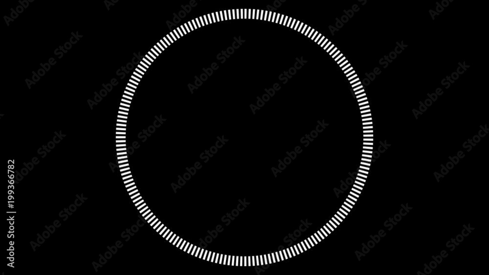 Vidéo Stock UX Dashed Clock Dashed Loader. A simple and clean circular ...