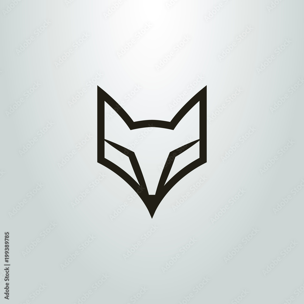 Fox Face Black And White