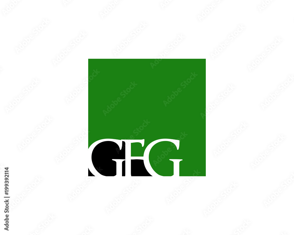gfg letter logo Stock Vector | Adobe Stock