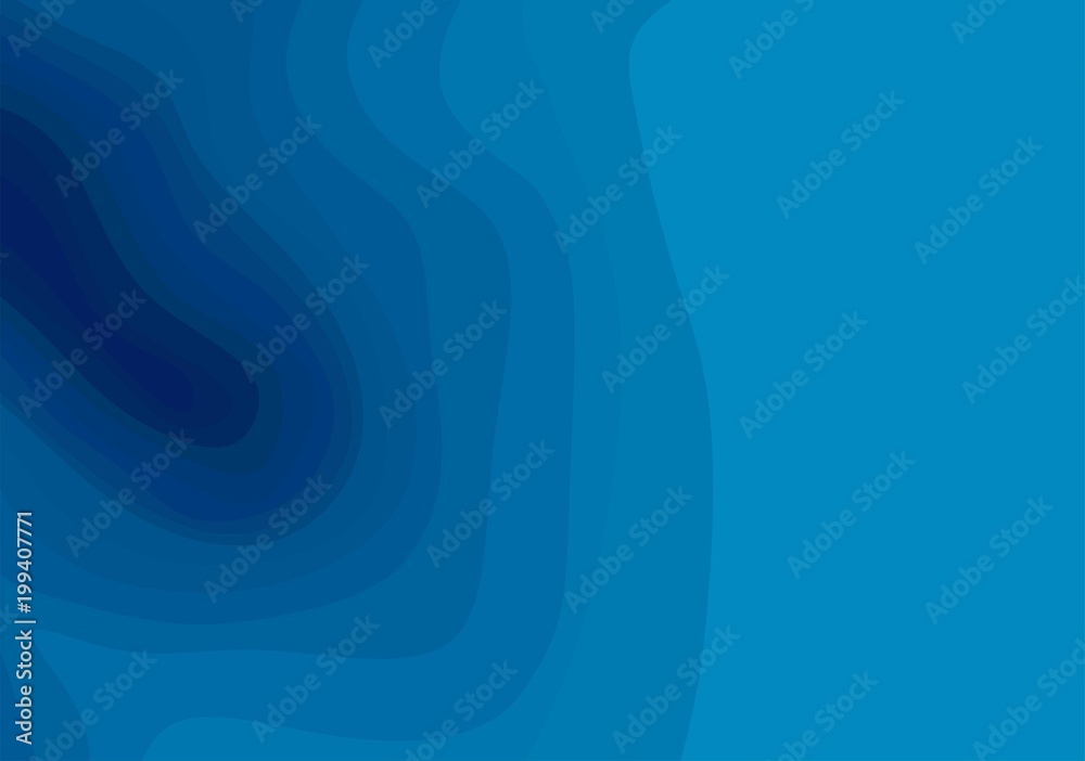 Abstract blue topographic contours lines of mountains. Topography map ...