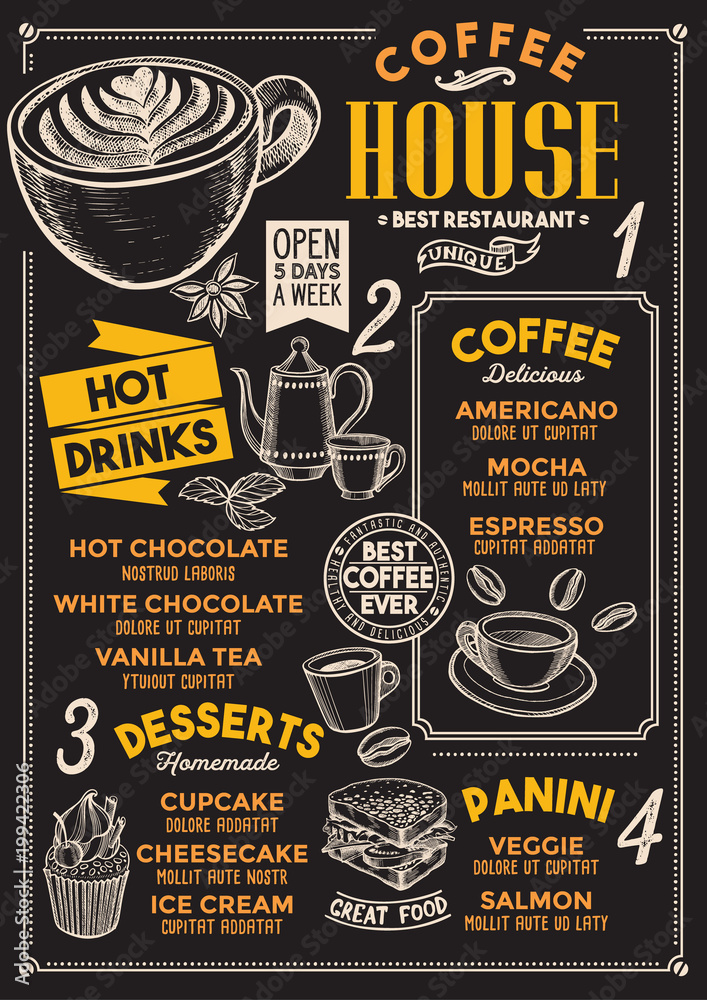 Best Coffee House Menus
