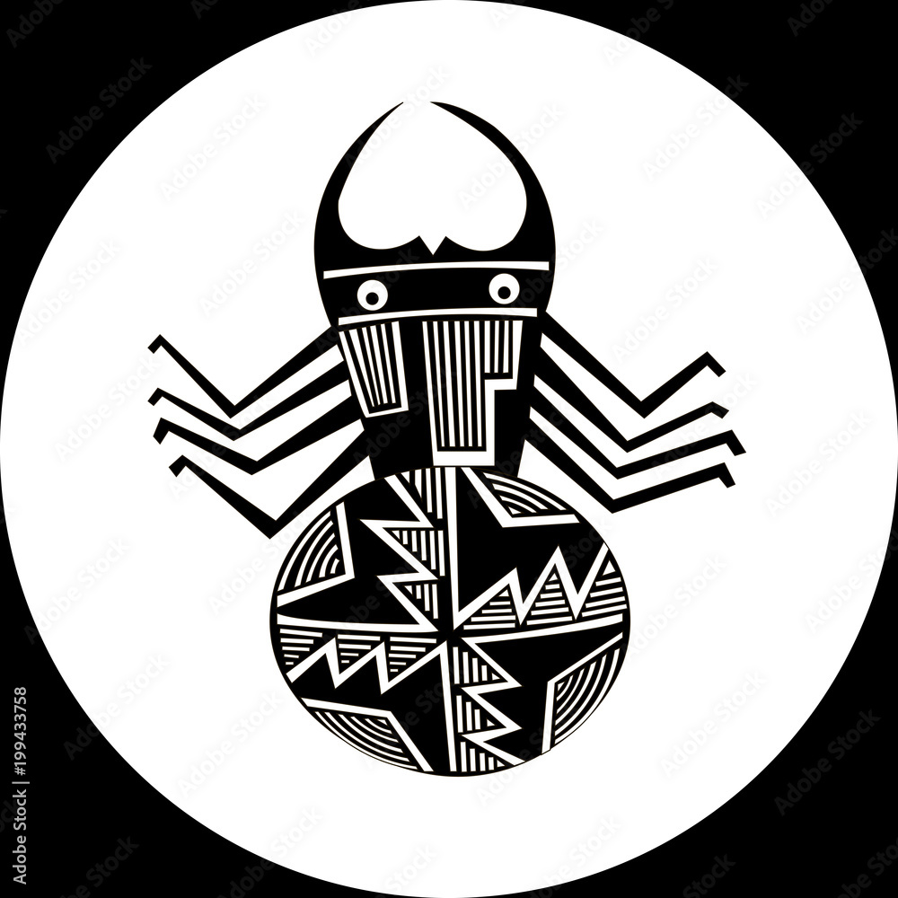 Spider. Ethnic patterns of Native Americans: the Aztec, Inca, Maya ...