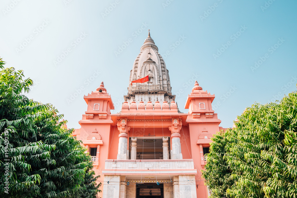 New Vishwanath Temple historical building in Varanasi, India Stock ...