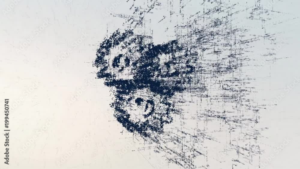 Mechanism logo, a design consisting of a code of numbers and a symbol ...
