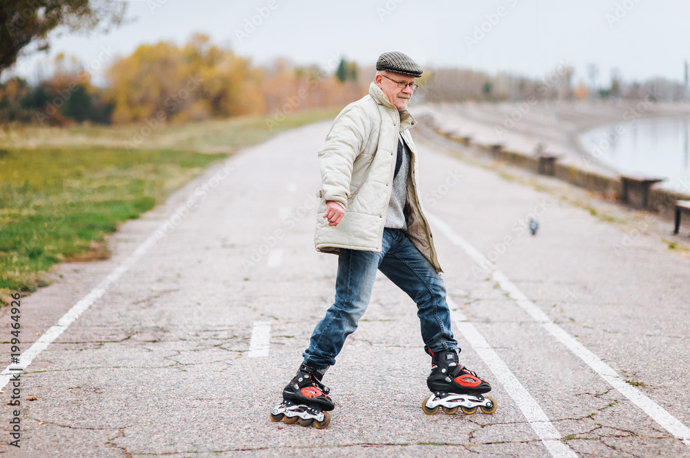 Old Man Skating