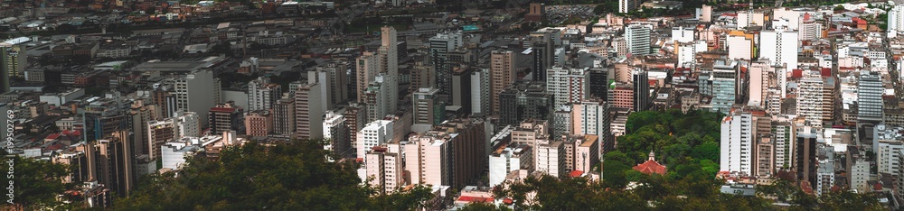 The panorama of Juiz de Fora city in Minas Gerais state of Brazil ...