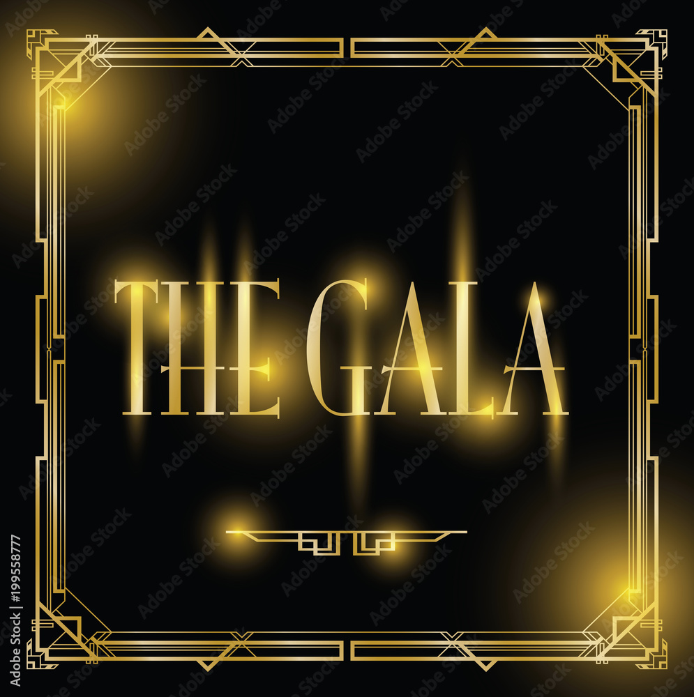 gala art deco background Stock Vector | Adobe Stock